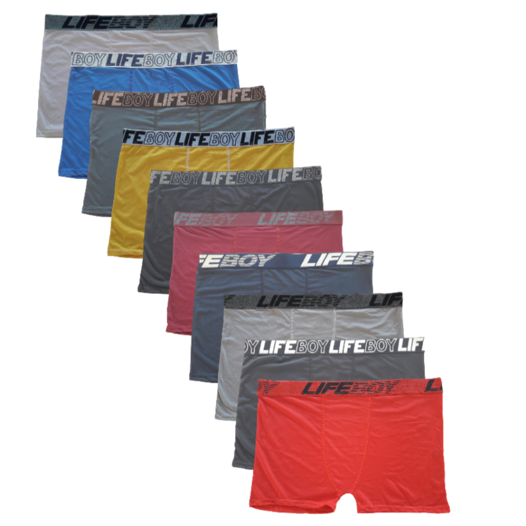Kit 05 Cueca Box G1\\G2\\G3 Boxer Plus Size LifeBoy Microfibra direto ...