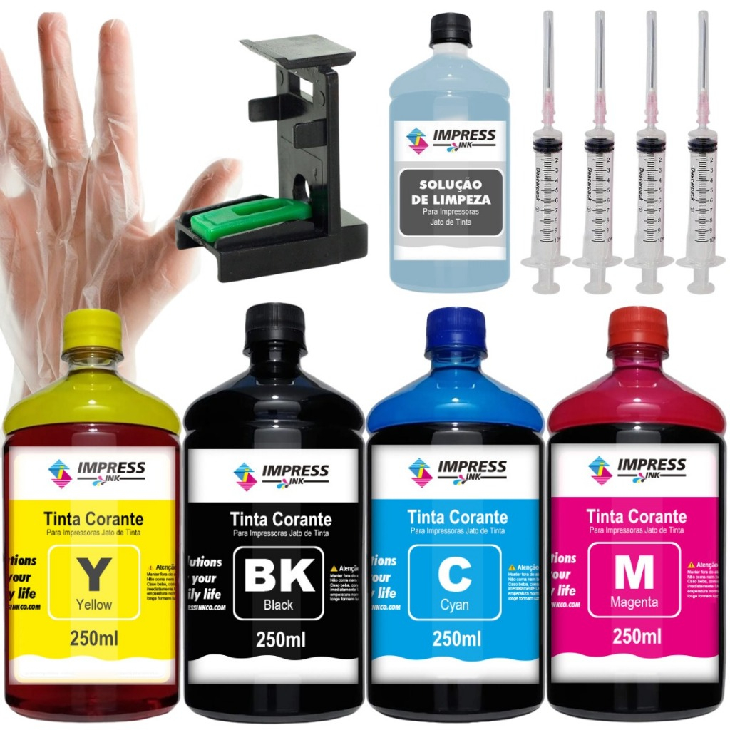 Kit Recarga Canon 1 Litro para Multifuncional - E4210 E471 | Shopee Brasil