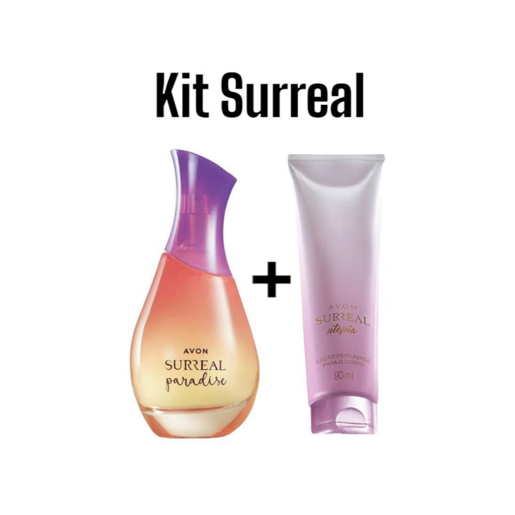 Kit Surreal Perfume Paradise 75ml + Loção Perfumada Surreal para o ...