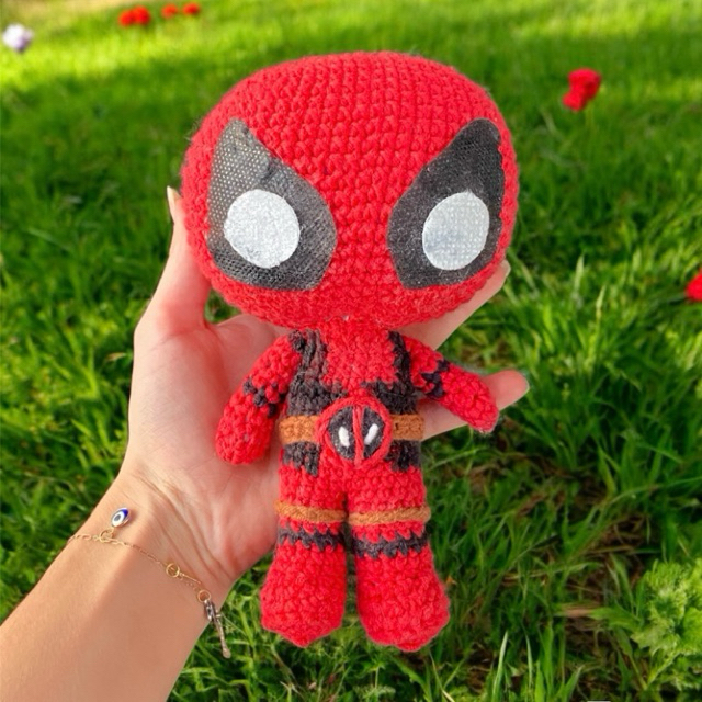 Boneco Deadpool Crochet Doll Marvel Hero | Shopee Brasil