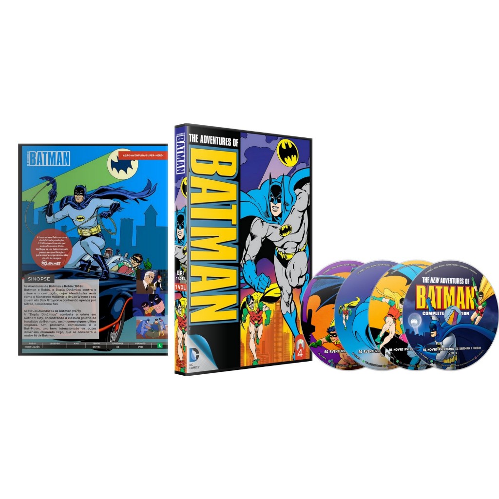Dvd As Aventuras De Batman 1968-1977 Completo Dublado | Shopee Brasil