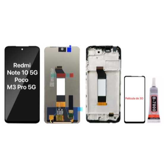 Tela Touch Display Frontal Redmi Note 10 5g Note 10s 5G Poco M3 Pro M2103K19G / Original - Corre ...