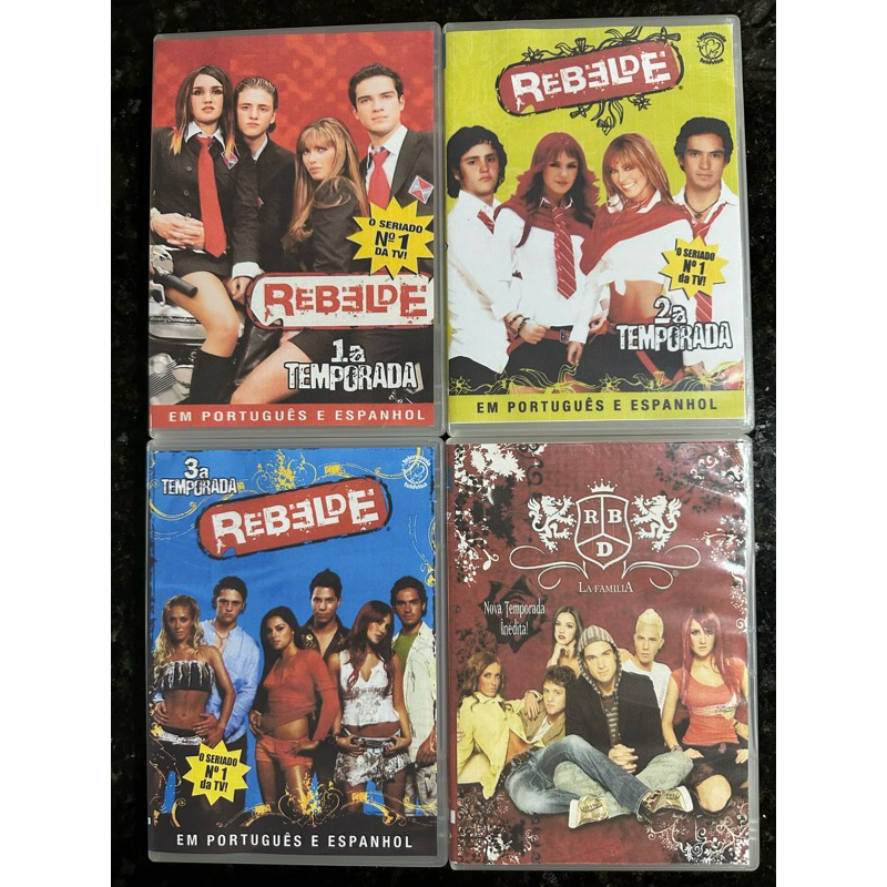 DVD - REBELDE (SÉRIE LANÇADA EM DVD - AS 4 TEMPORADAS) | Shopee Brasil