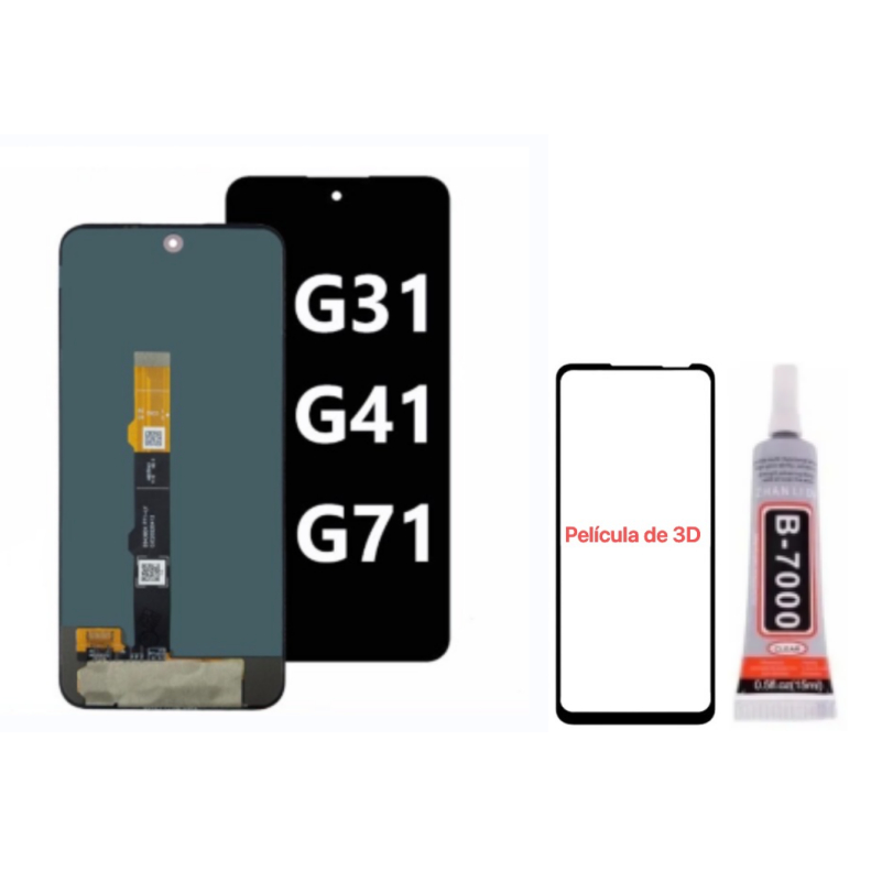 Tela Frontal Display Touch Lcd Moto G31 G41 G71 Xt2173 Xt2167 Xt2169 Original/incell Sem Aro ...