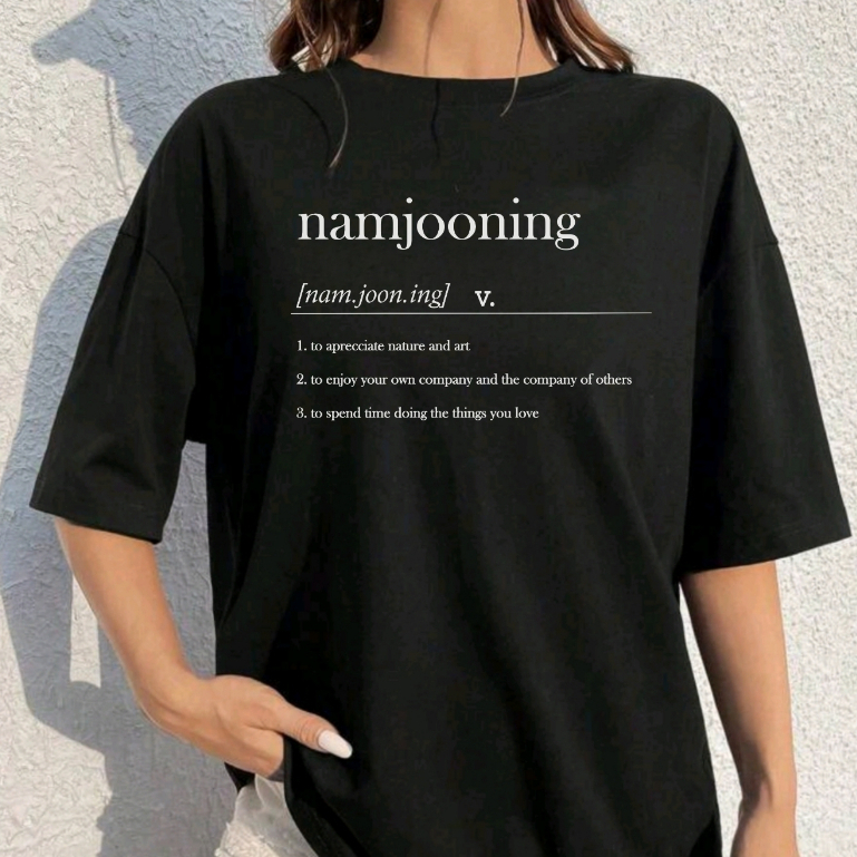 Camiseta Namjooning Preta - Namjoon/RM BTS | Shopee Brasil