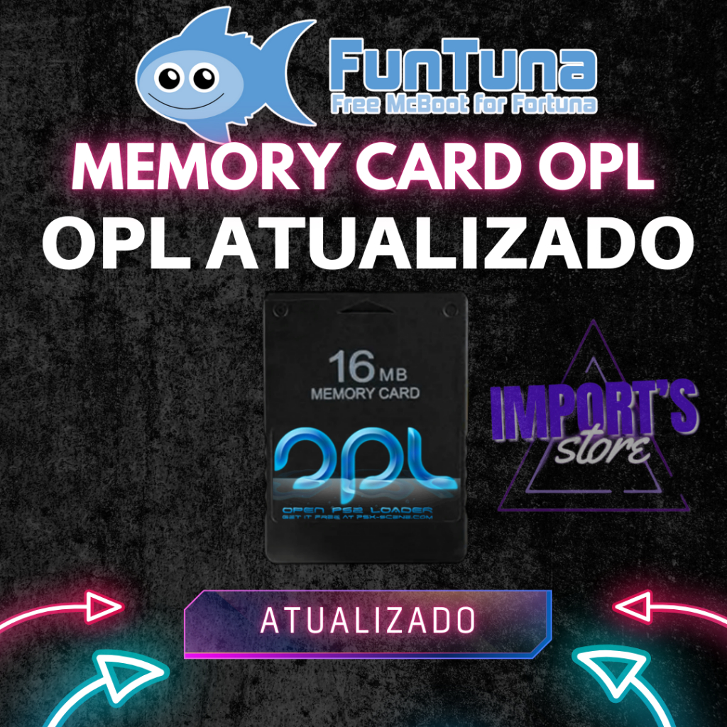 Memory card PS2 Funtuna OPL Atualizado UlaunchELF 16MB | Shopee Brasil