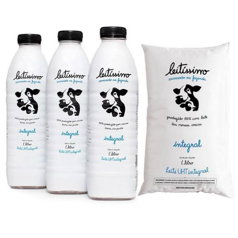 Kits Garrafas de Leite Integral Leitíssimo 1L Cada da Jacobina Shopping ...