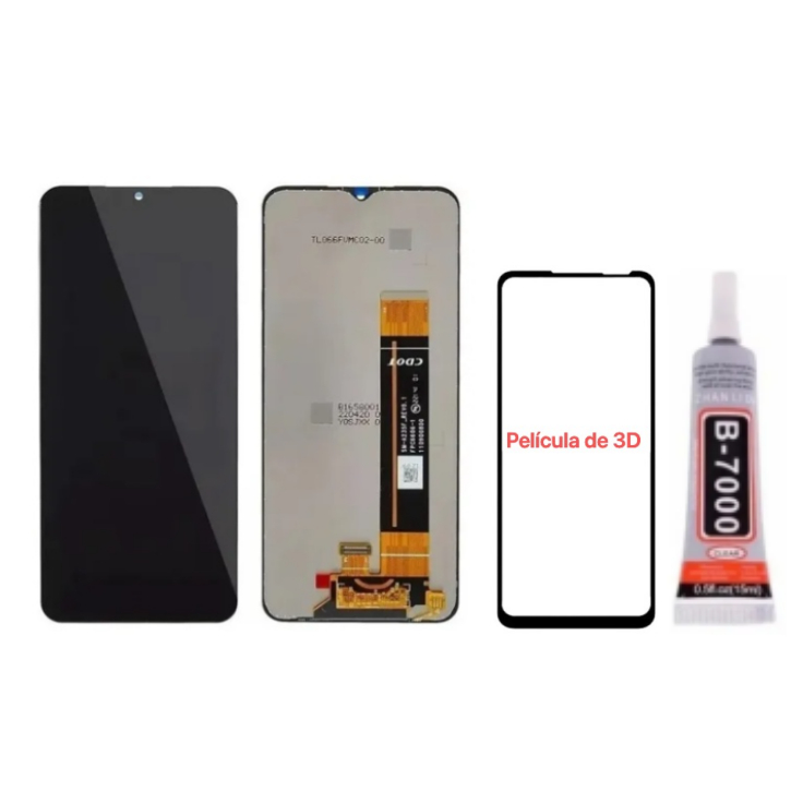 Tela Frontal Touch Display Para M13 4G M23 M135 M23 Sem Aro e Com Aro + Pleicula + Cola 15ml ...