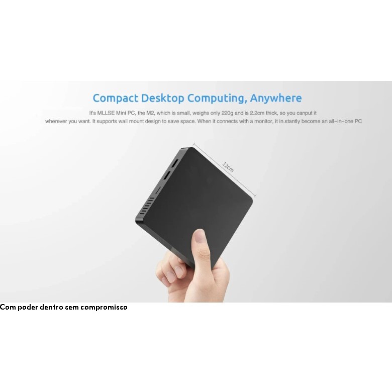 Mini PC Intel Celeron, CPU N3350, 6 GB RAM, ROM 64 GB, USB 3.0, Win10 ...