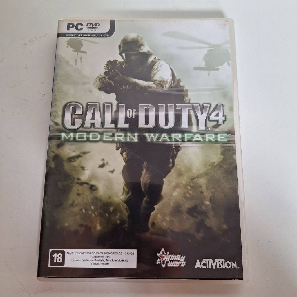 Jogo PC DVD Call Of Duty 4 Modern Warfare ORIGINAL | Shopee Brasil