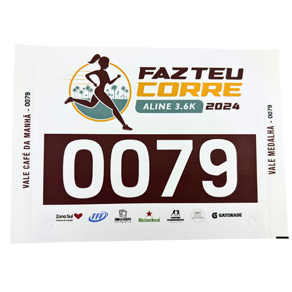 Número Para Corrida - Identificação Corredor - Super Resistente - 30 ...