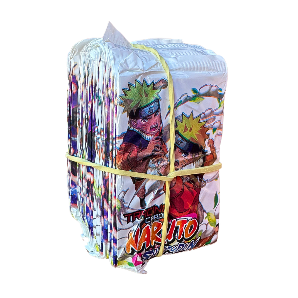Kit 200 Cards Figurinhas Naruto 50 Pacotinhos/Envelopes Fechados Bater ...