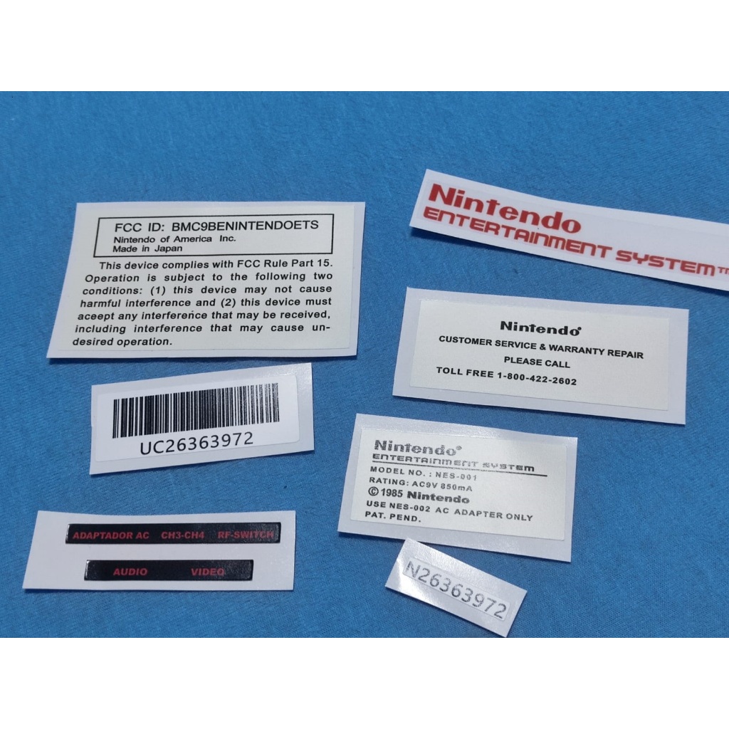 kit NES 8 Bits Adesivos console Nintendinho Stickers Super Nintendo ...