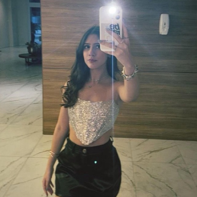 corset liz macedo - corselet brilho - cropped brilhante - roupa feminina festa paty | Shopee Brasil