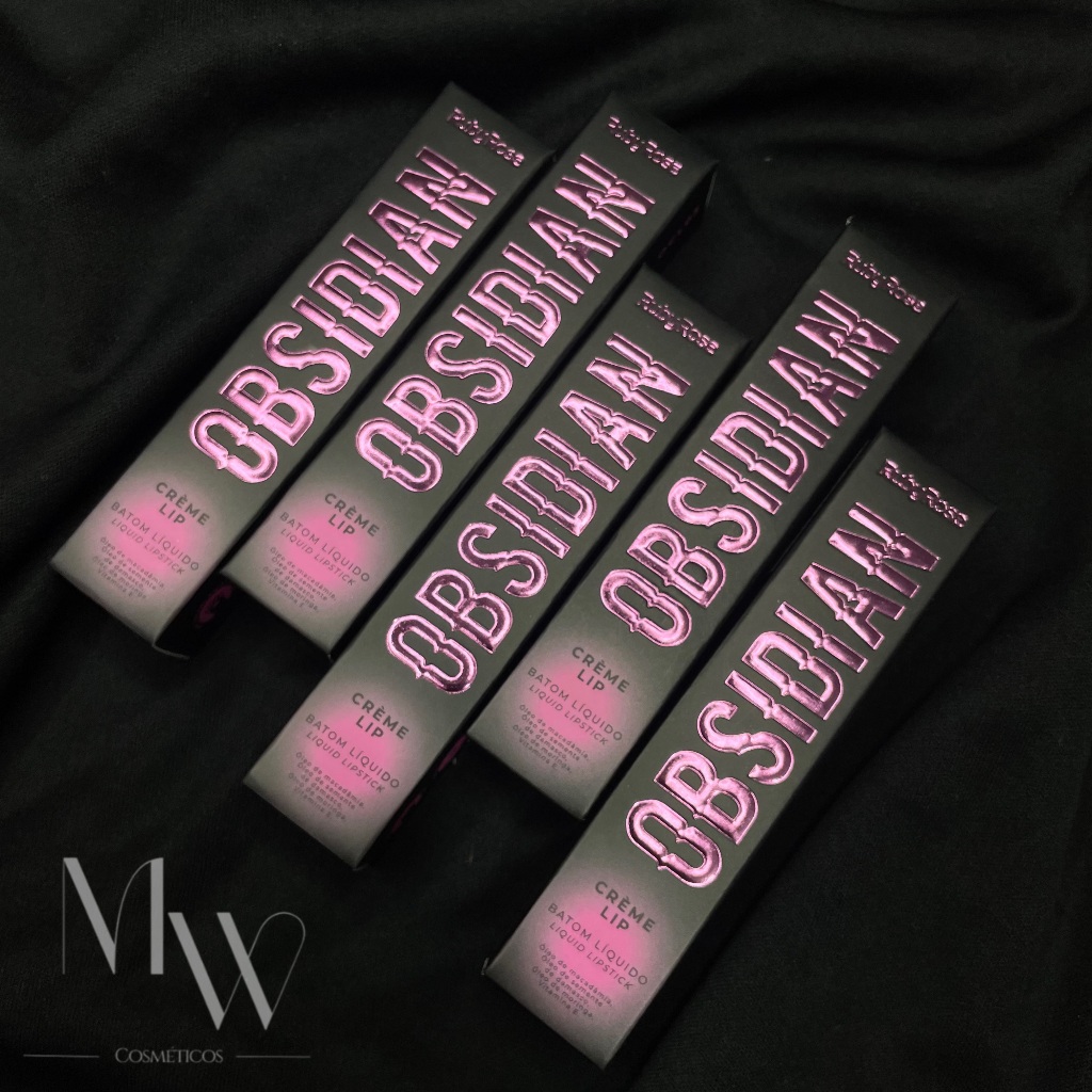 Batom Liquido Creme Lip Obsidian By Ruby Rose - LANÇAMENTO | Shopee Brasil