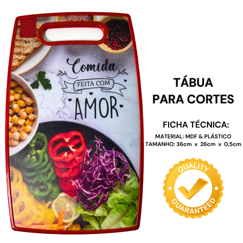 Tabua de Plastico 30x20cm PVC Corte Carne Legumes Frutas | Shopee Brasil