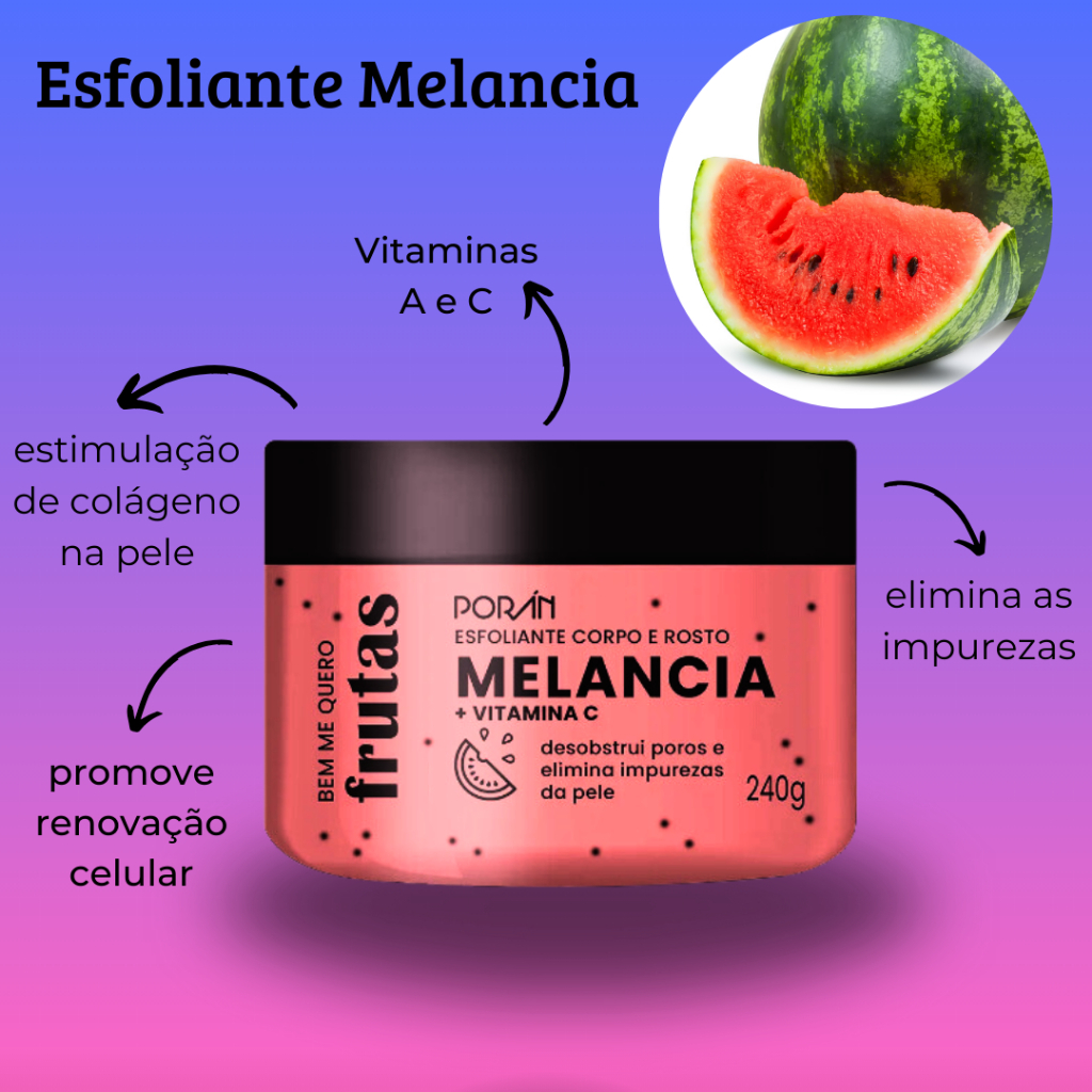 Esfoliante Melância Poran 240g Transforme Sua Rotina de Cuidados com a Pele | Shopee Brasil