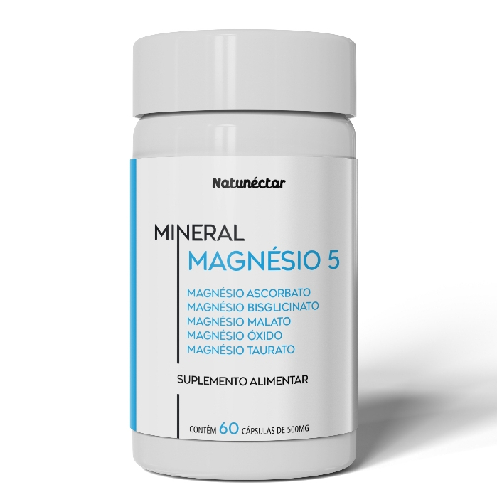 Suplemento Magnesio 5x1 - 5 Tipos de Magnésio em Um Suplemento | Shopee ...
