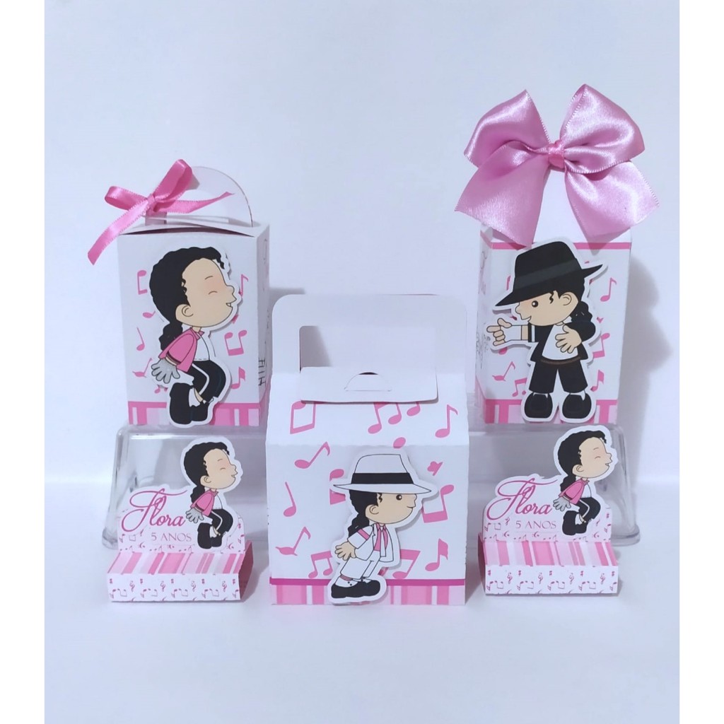Michael Jackson Kit 50 Lembrancinhas Pegue e Monte | Shopee Brasil