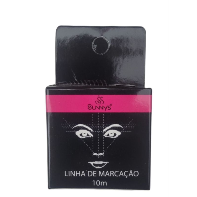 Linha Para Marcação Pigmentada Preto Ou Branco Design Sobrancelha 10mts