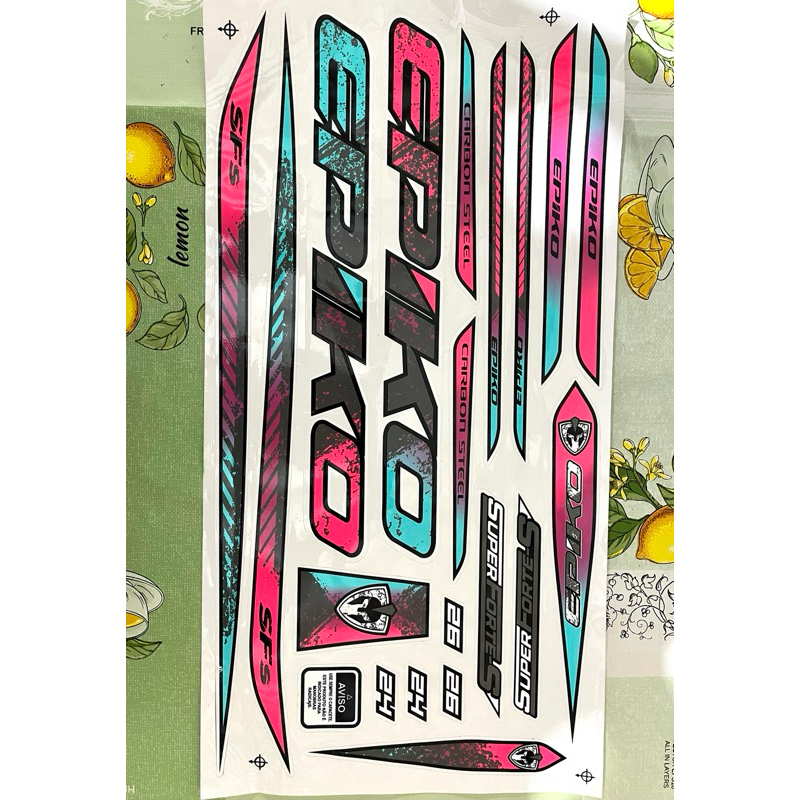 Adesivo de bike cartela modelo adulto da marca Epiko | Shopee Brasil