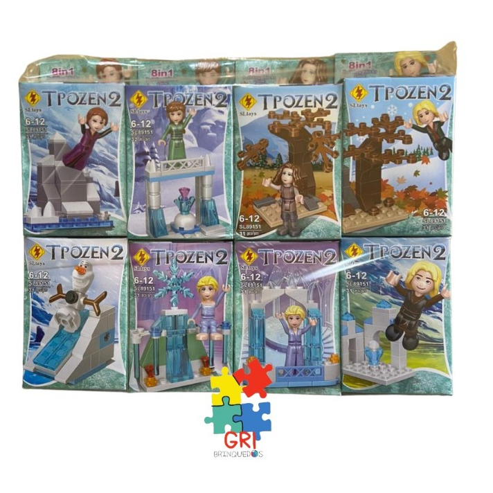 Bloco de Montar Lego Promoção Oferta Frozen tik tok | Shopee Brasil