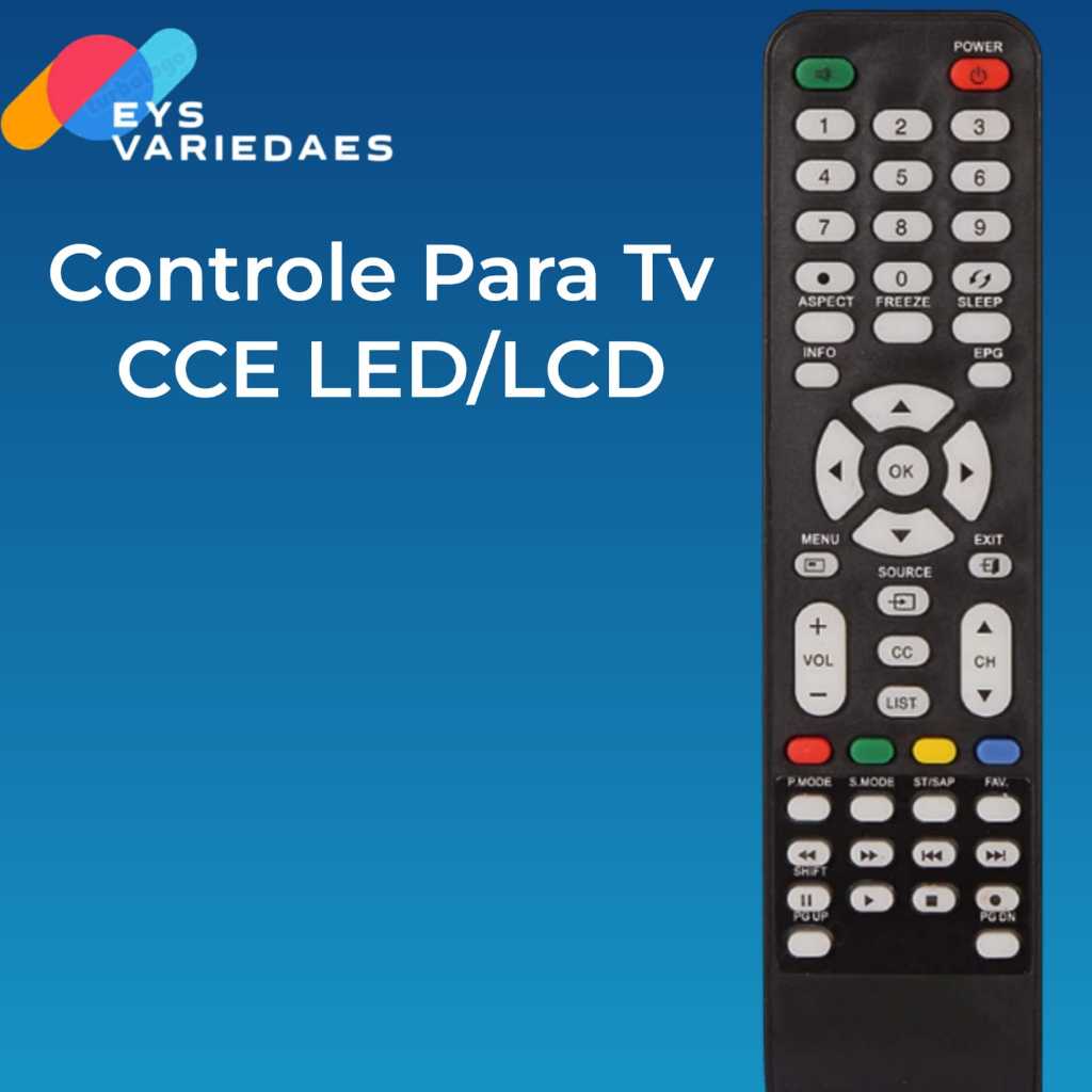 CCE Controle TV CCE LED/LCD | Shopee Brasil