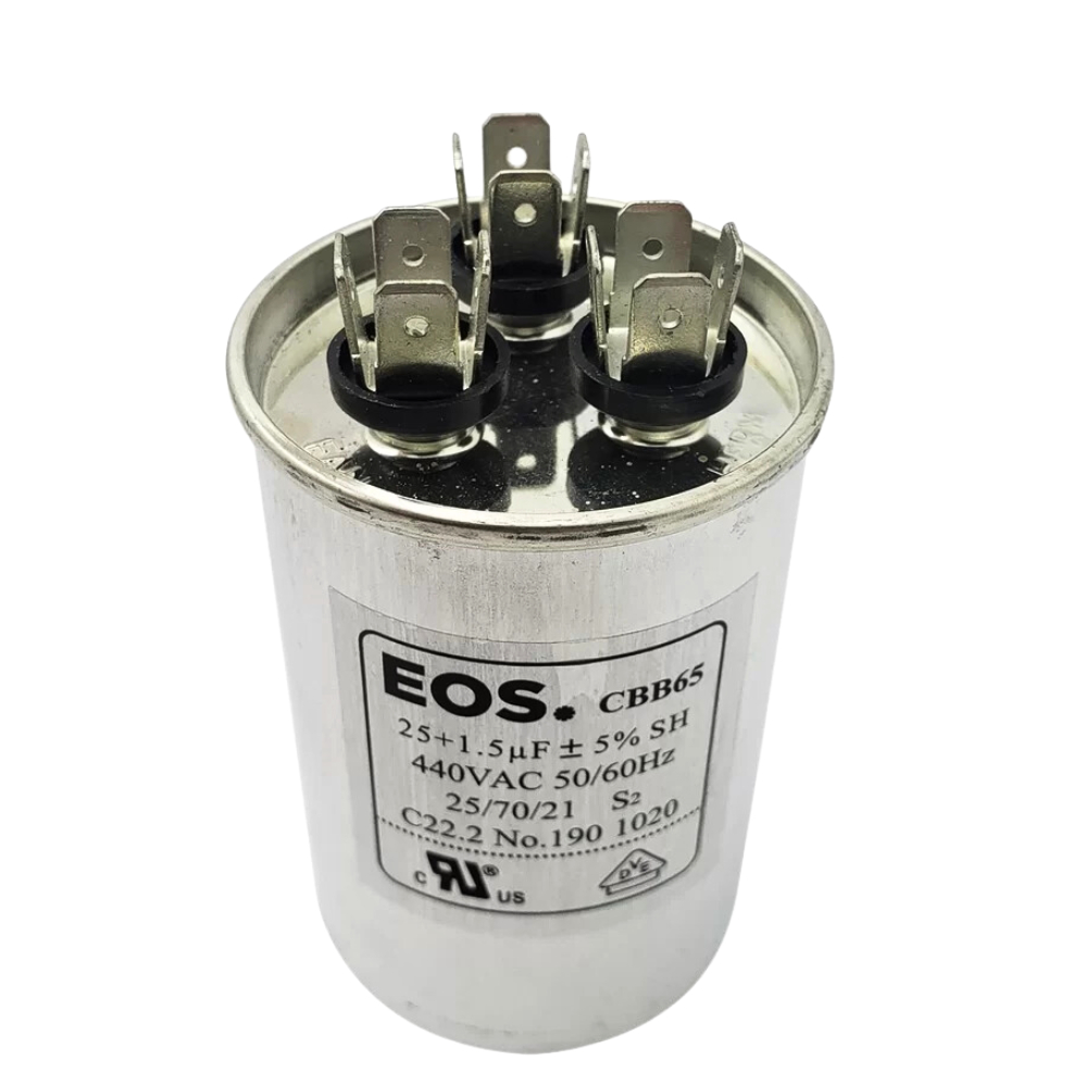 Capacitor De Partida 25uf+1,5uf 440v 50x90mm (fast-on) | Shopee Brasil