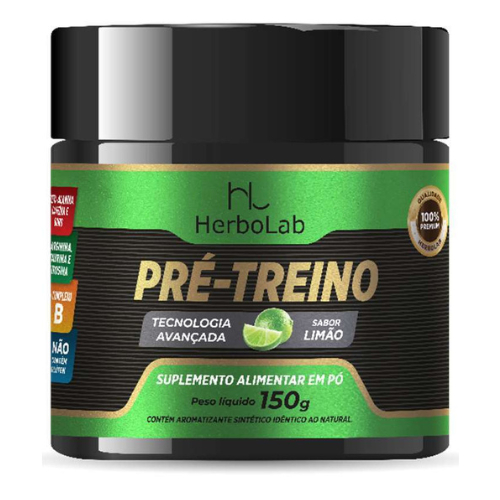 Pré Treino - Power Focus Sabor Refrescante de Limão 150g. Herbolab ...
