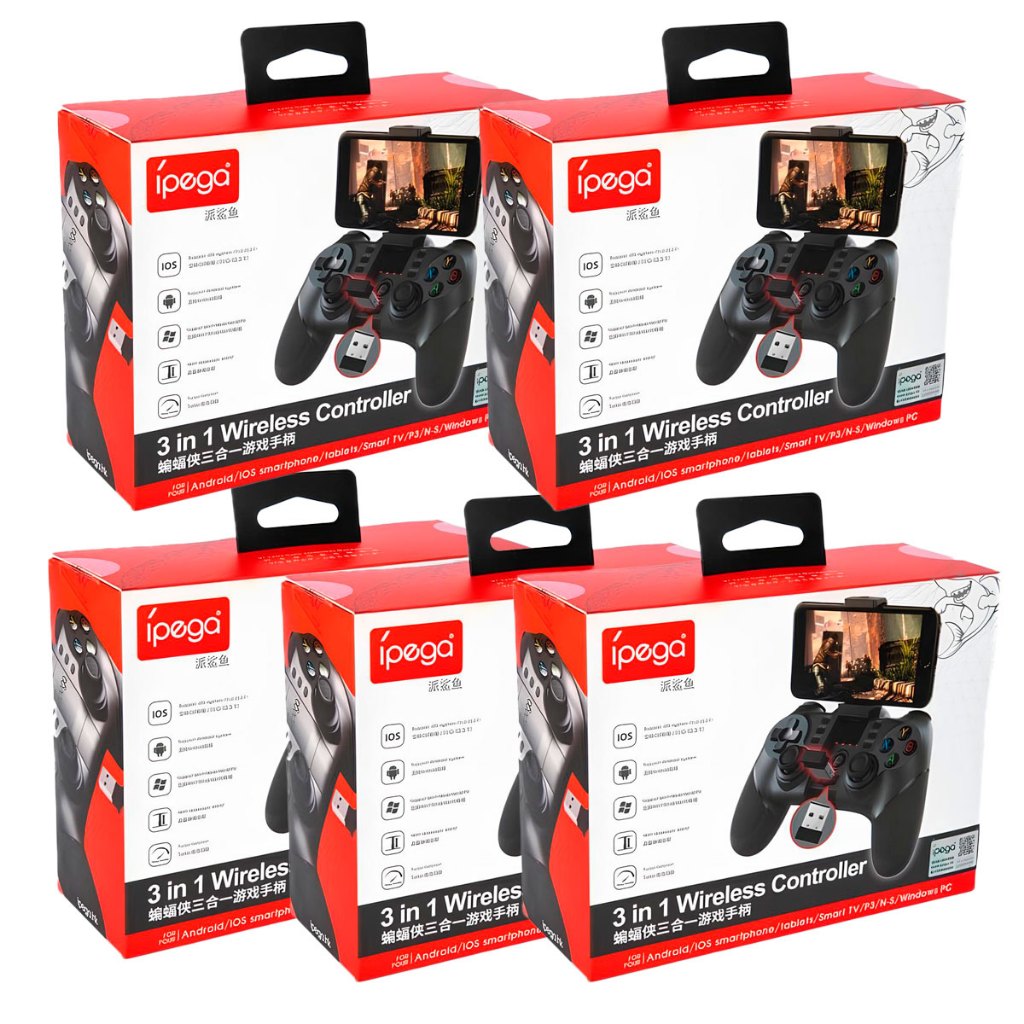 Kit Atacado controle ipega 9076 original e lacrado | Shopee Brasil