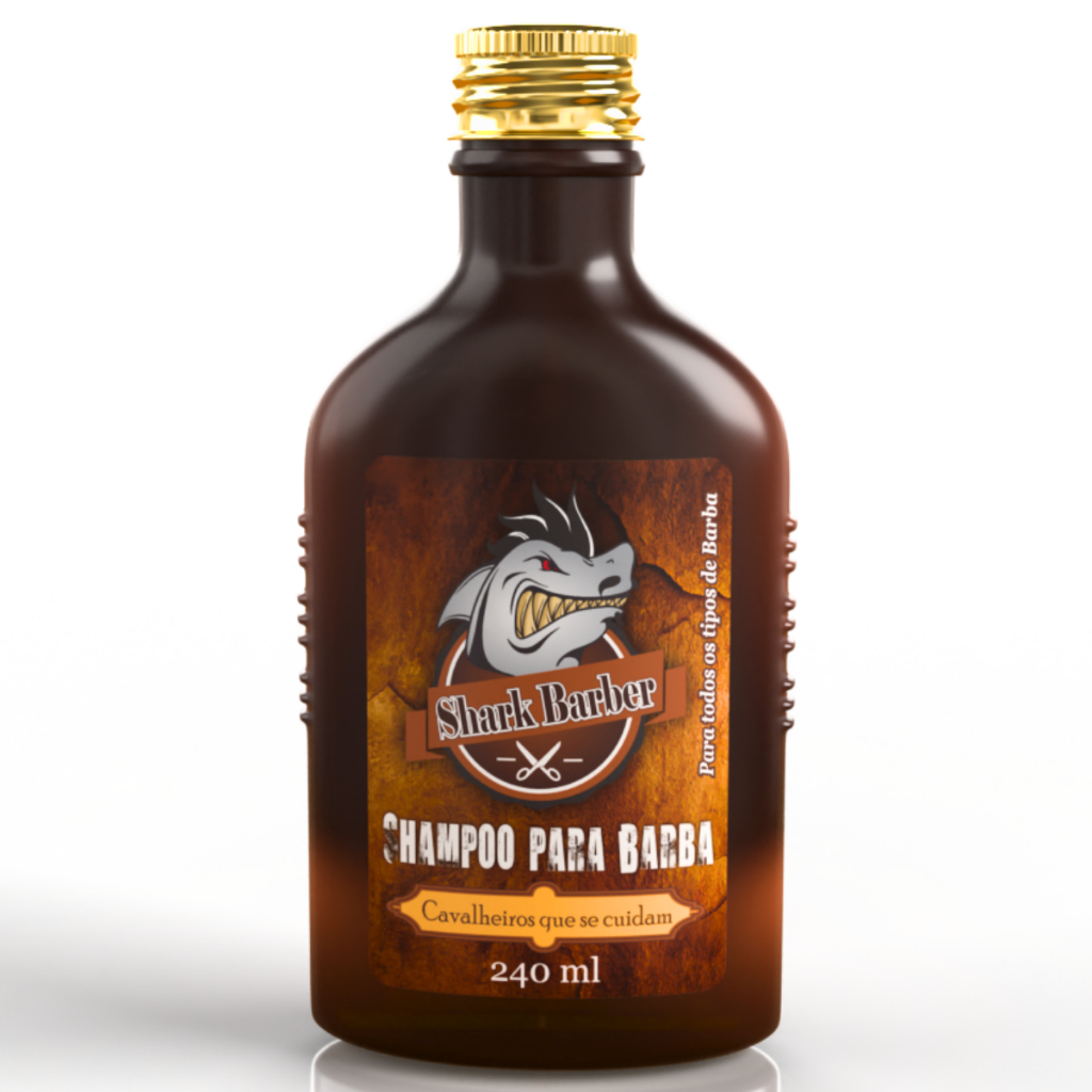 SHAMPOO PARA BARBA SHARK BARBER 240ML | Shopee Brasil