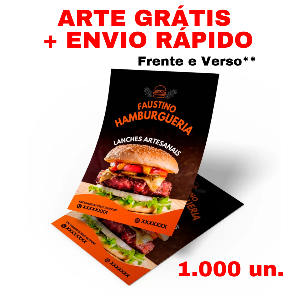 PANFLETOS / FLYERS / FOLHETOS (Frente e Verso) | Shopee Brasil