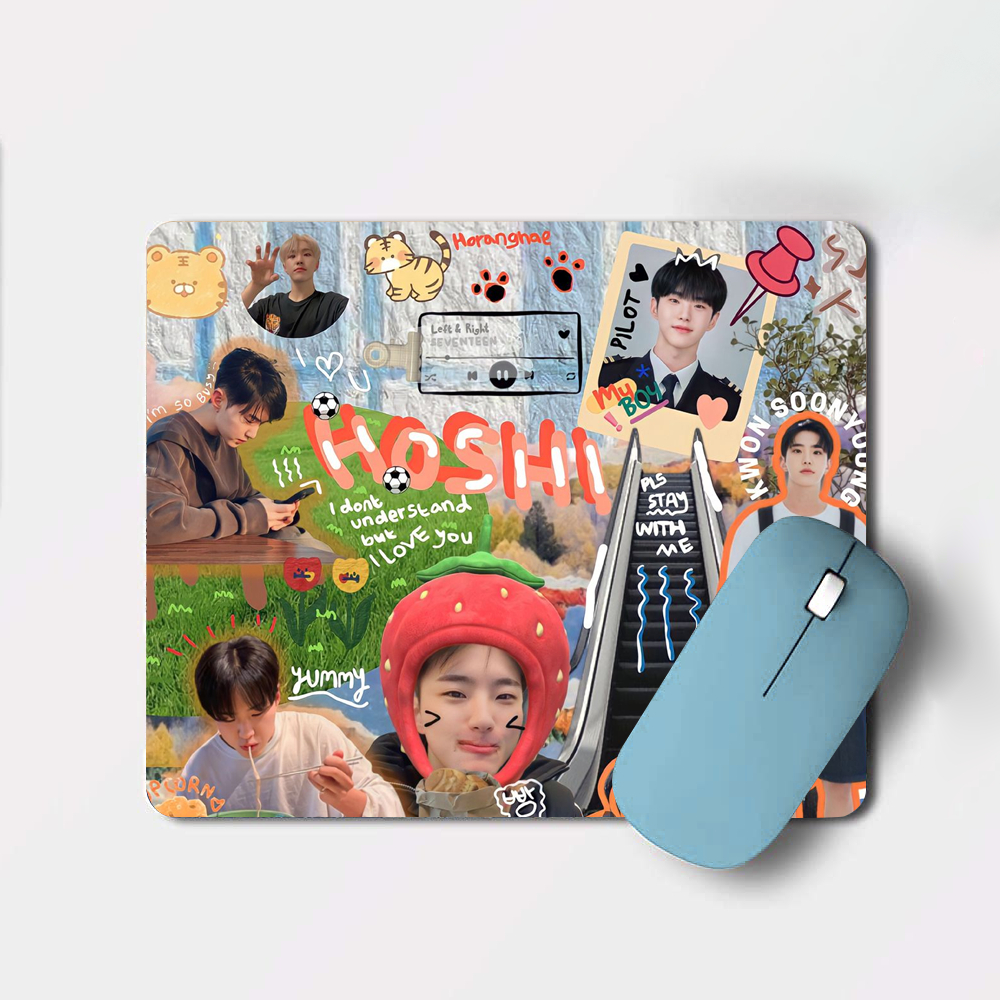 Mouse Pad Personalizado Hoshi Grupo Seventeen KPOP | Shopee Brasil