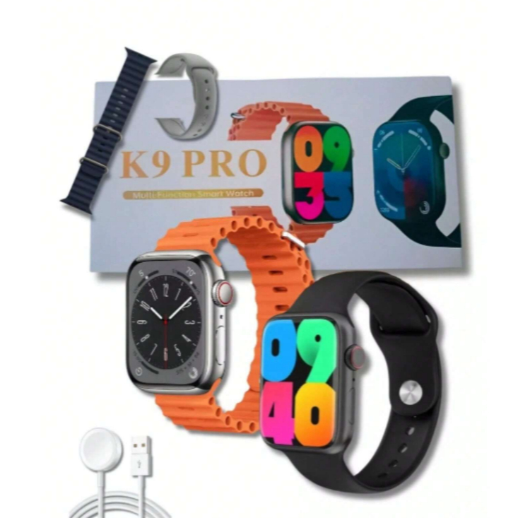 Smartwatch K9 PRO Series Relógio Inteligente Com 2 Pulseiras e ...