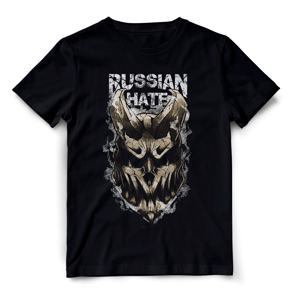 Camiseta Algodão Russian Hate (Slaughter to prevail) Feminino e ...
