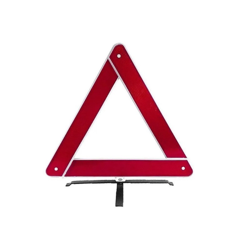Triangulo Para Carro Sinalização De Segurança Com Base Sinalizador ...