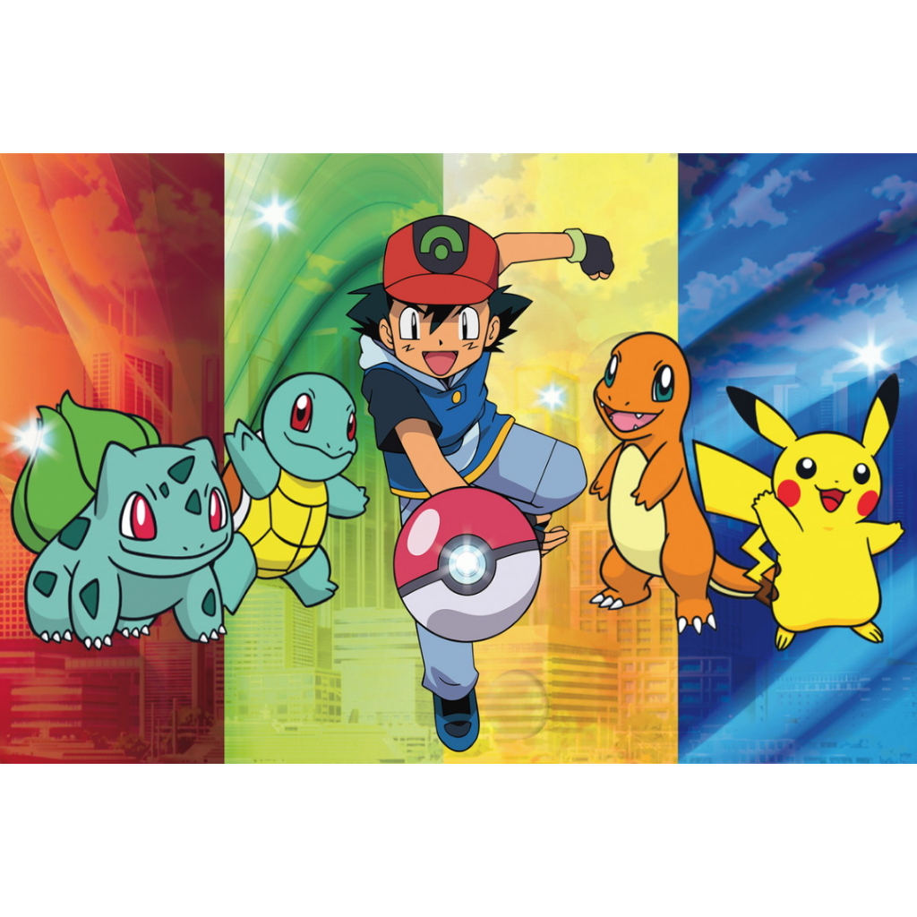 Painel de Festa em Lona 2x2m Personalizado em Lona Fosca - Tema POKEMON ...