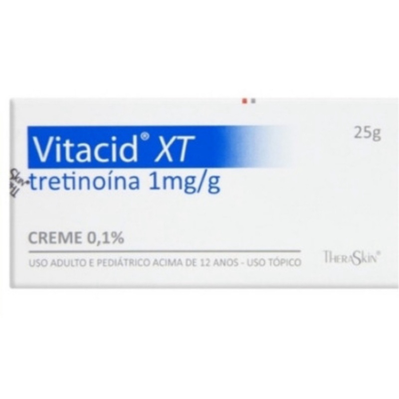Vitacid XT 1mg Forte Combate Manchas Acne Melasma E Rugas Original ...