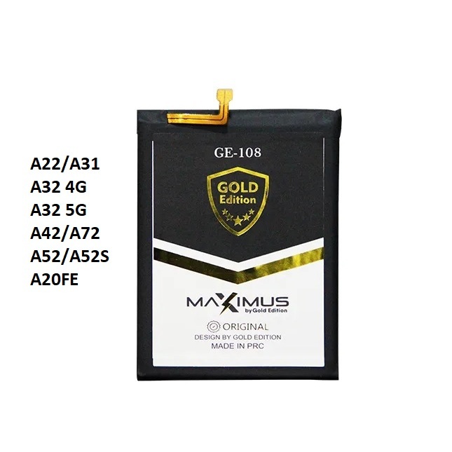 Bateria Gold Edition A22/A31/A32 4G/A32 5G/A42/A72/A52/A52S/A20FE BA135 BA426 BG781 | Shopee Brasil