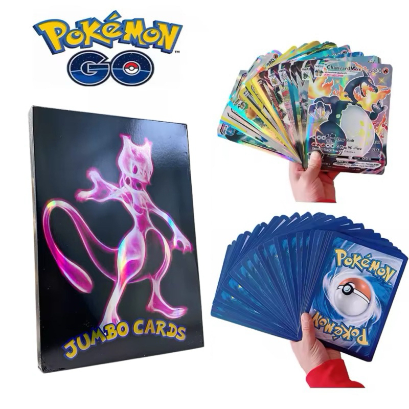 Kit 30 Cartas Pokemon Jumbo Brilhantes Ultra Raras e Cromadas Sem ...