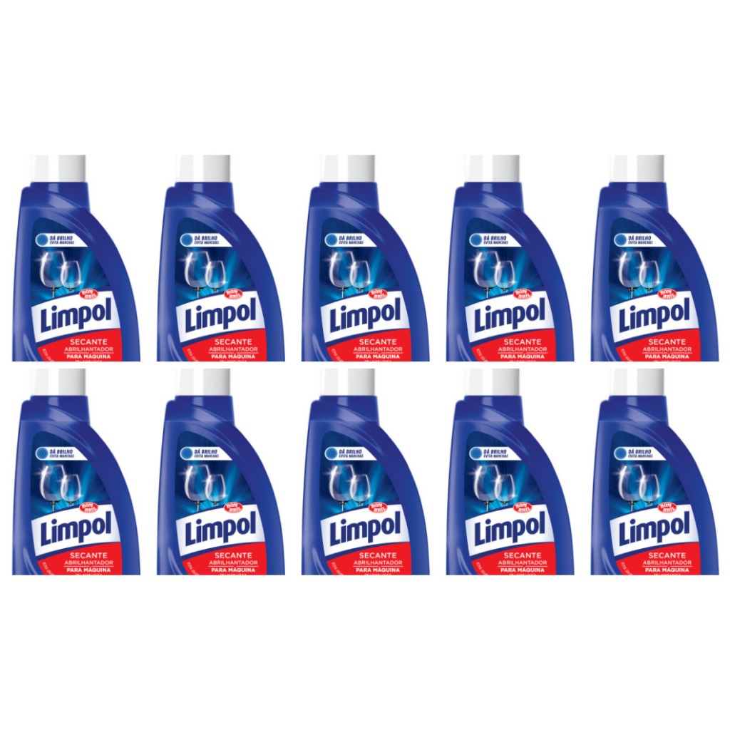 Kit 10 Secantes para Lava Louça 100ml Limpol - Abrilhantador Bombril ...