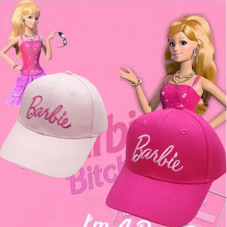 Boné Barbie Bordado infantil para meninas aba reta. kit infantil ...