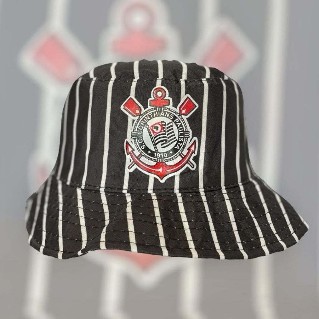 Chapéu de Time Corinthians Bucket Hat Adulto Masculino Feminino Fiel ...