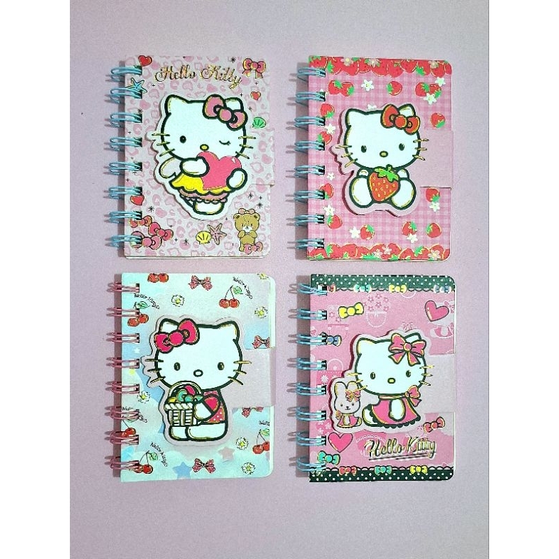 Caderneta de anotação Sanrio Turma da Hello Kitty A7 7x10cm Borracha ...