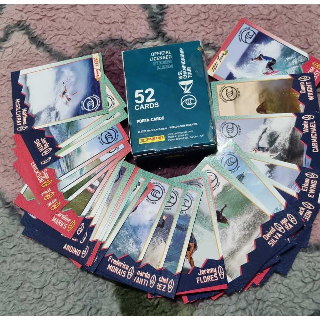 COLEÇÃO COMPLETA CARDS DO ÁLBUM WSL CHAMPIONSHIP TOUR - 52 CARDS ...