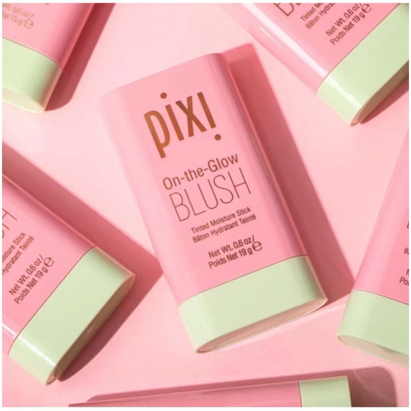 Blush Pixi beauty on the glow stick em bastão | Shopee Brasil