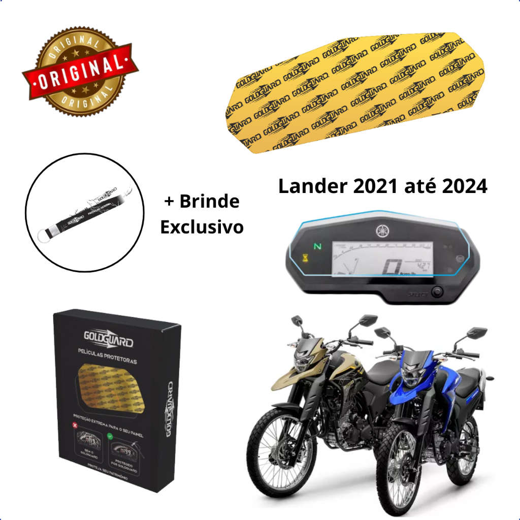 Pelicula Proteção Painel Lander 2021 2022 2023 2024 GoldGuard Anti ...