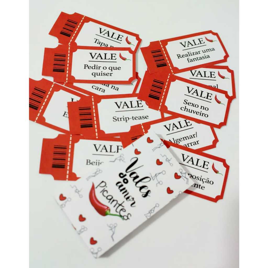 Vales do amor, tickets do amor, presente feliz dia dos namorados - para ...