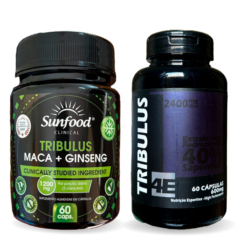 Kit Testo Booster Tribulus Terrestris + Maca + Ginseng com 120 Caps ...