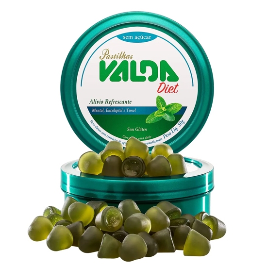 Pastilha Valda Lata 50g /Própolis e Gengibre / Laranja Mentolada ...